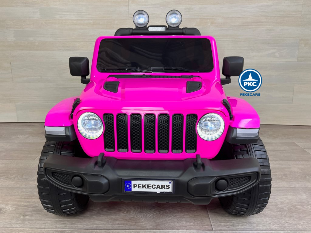 Jeep Wrangler Rubicon 12V MP4 en color Rosa