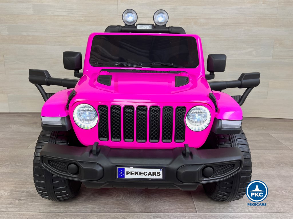 Jeep Wrangler Rubicon 12V MP4 en color Rosa